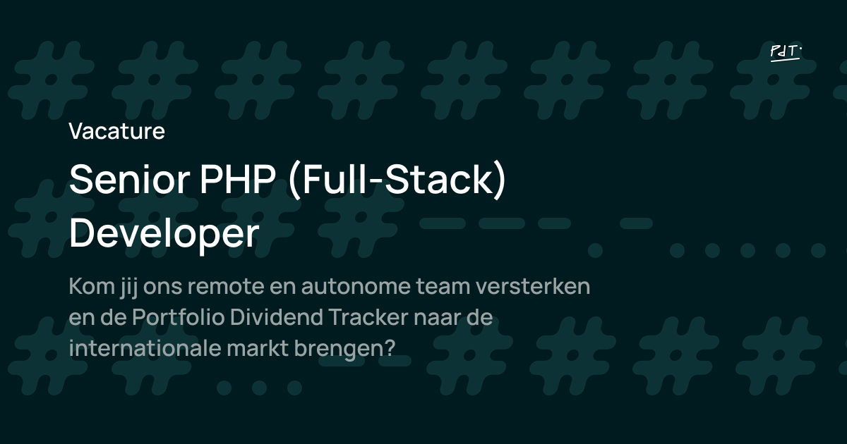 Senior PHP (Full-Stack) Developer — Portfolio Dividend Tracker